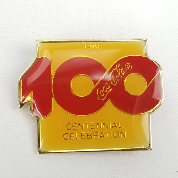 Coca Cola | Jewelry | Vintage 986 Coca Cola 10 Year Centennial Pin ...